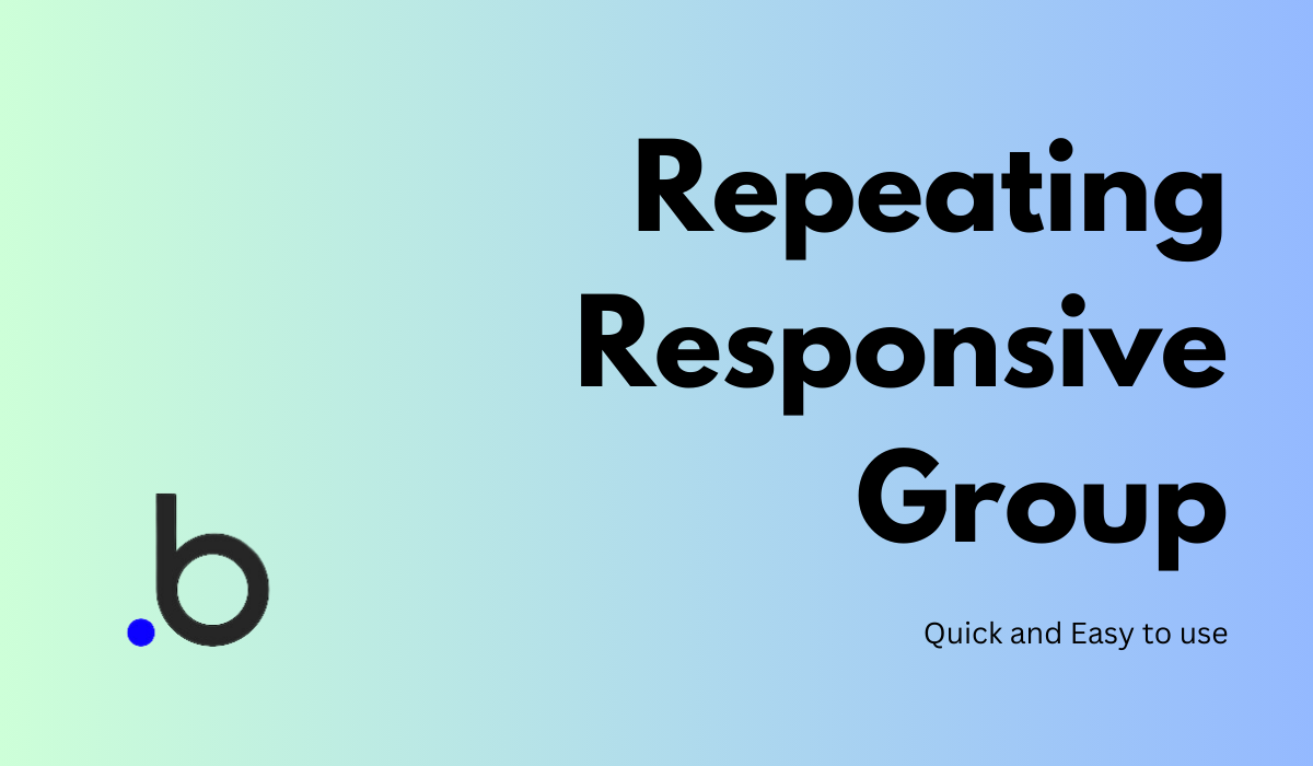 Reponsive Repeating Group Template | Bubble